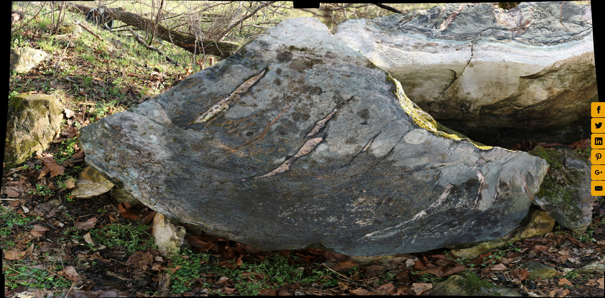 Contact between Fauquier Formation marble and Catoctin Formation ...