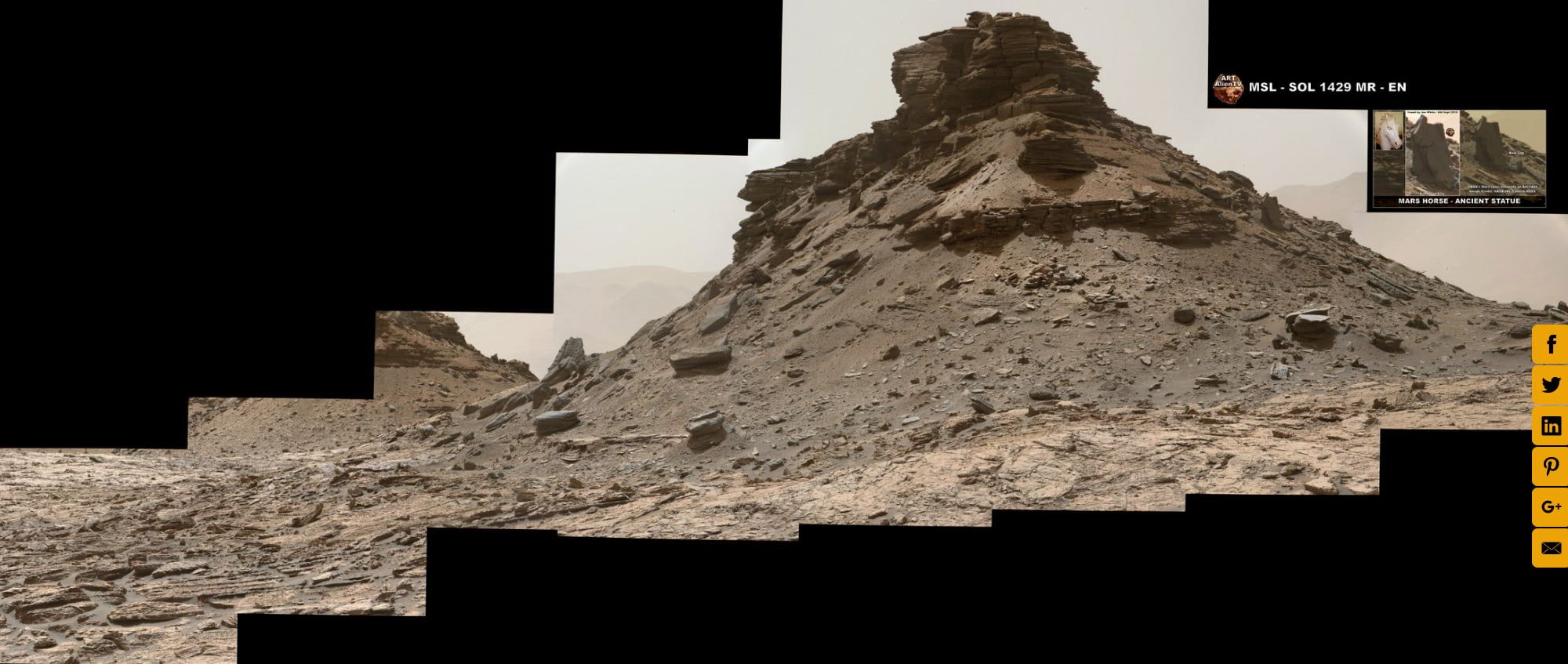 MSL SOL 1429 MR (EN) WEST - The Mars Horse. Murray Buttes - ArtAlienTV ...