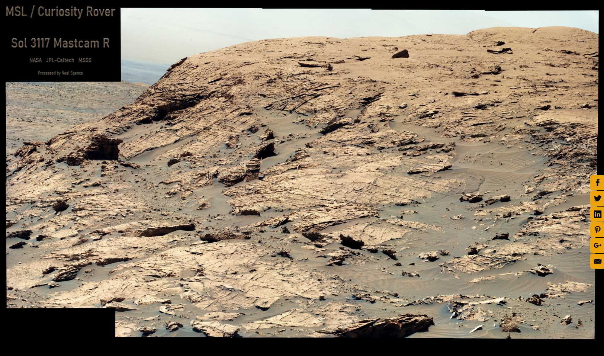 MSL / Curiosity Rover : Sol 3117 Mastcam R PDS