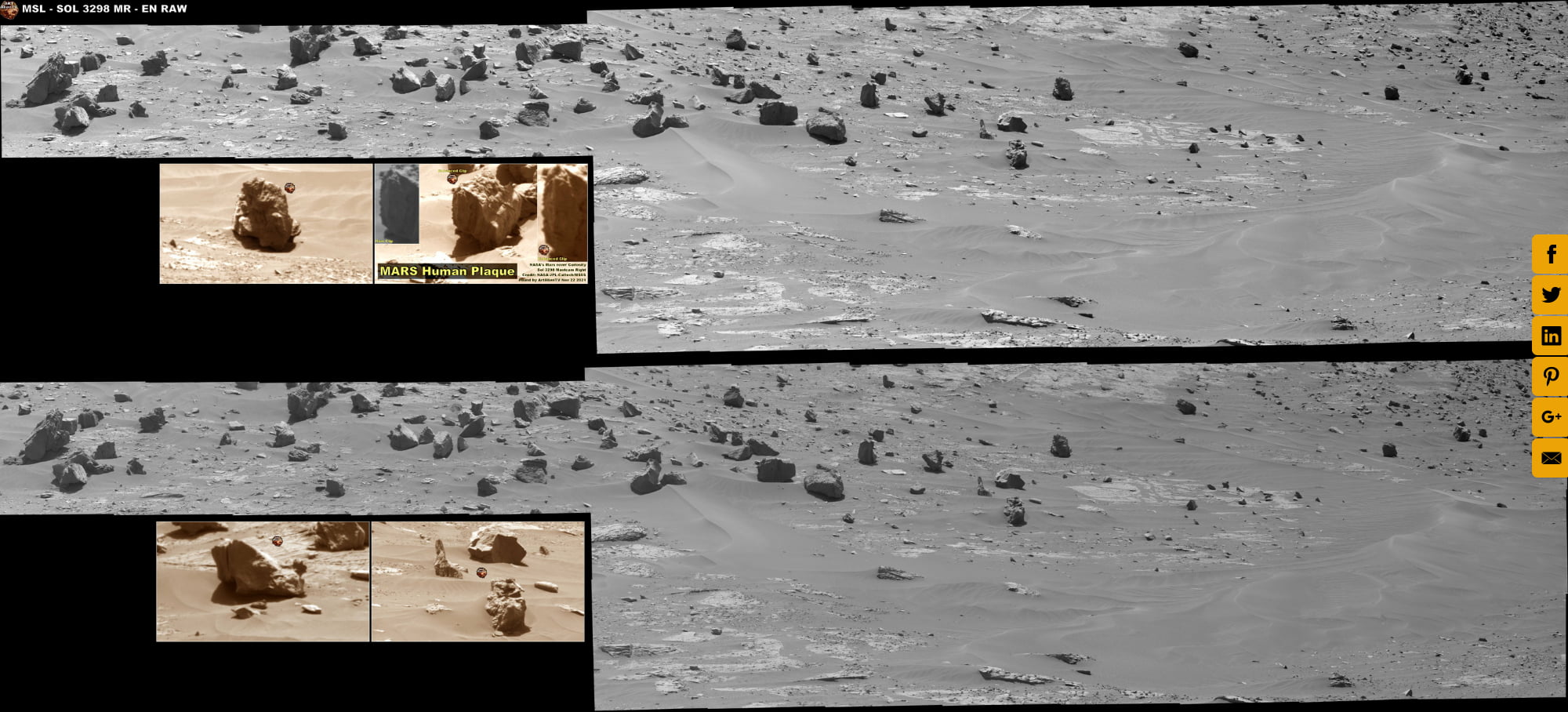 MSL SOL 3298 MR (EN RAW) The Human Plaque on Mars - ArtAlienTV-Gigapans