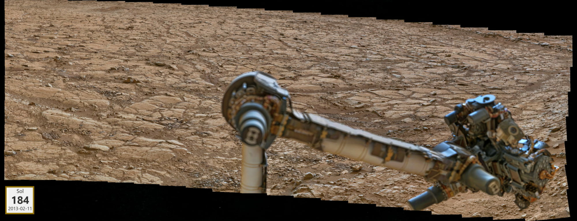 Mars Curiosity rover sol 184 MR