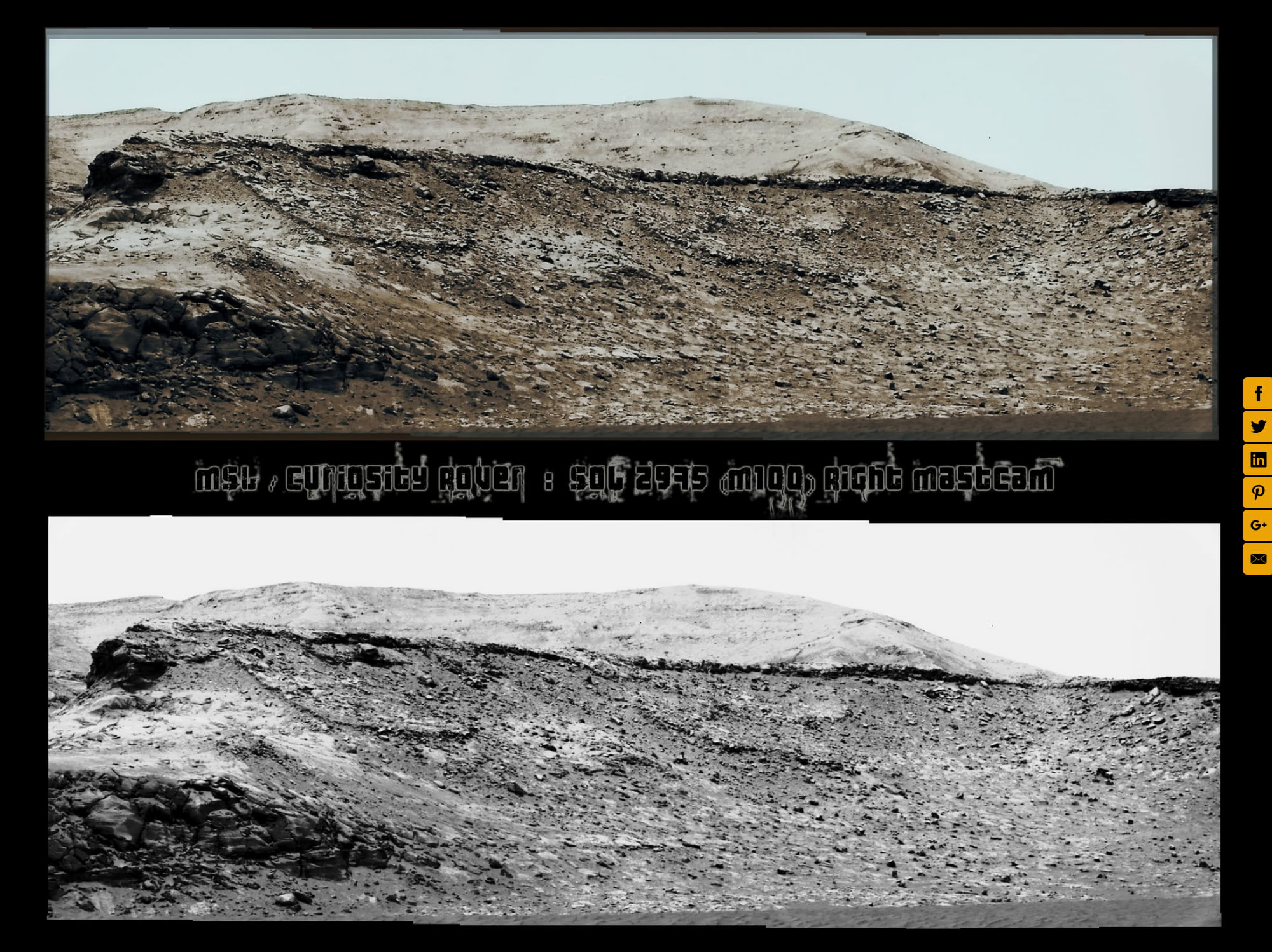 MSL / Curiosity Rover : Sol 2975 (M100) Right Mastcam