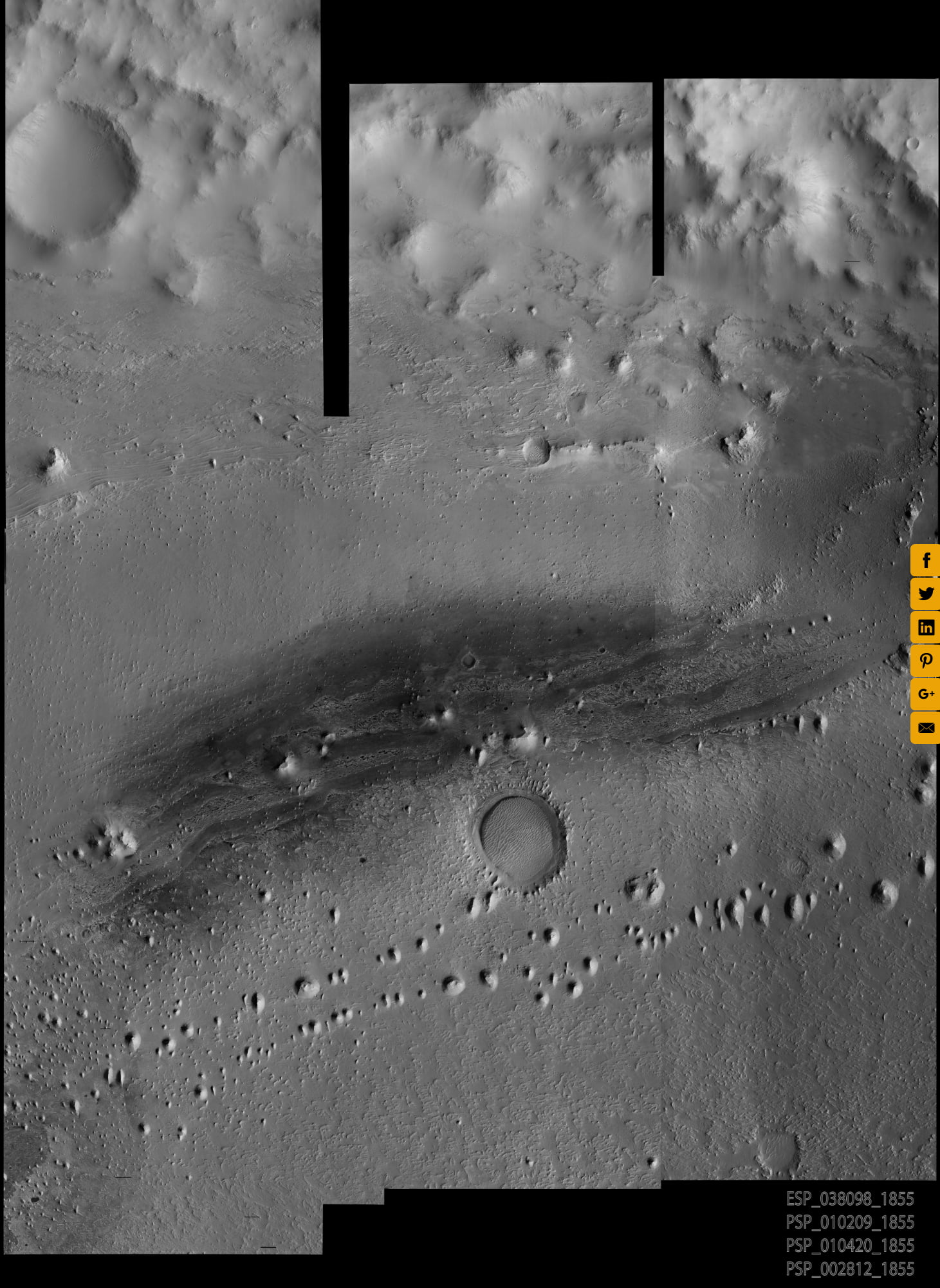 NASA - HiRISE "Pyramids of Vernal Crater - Mars"