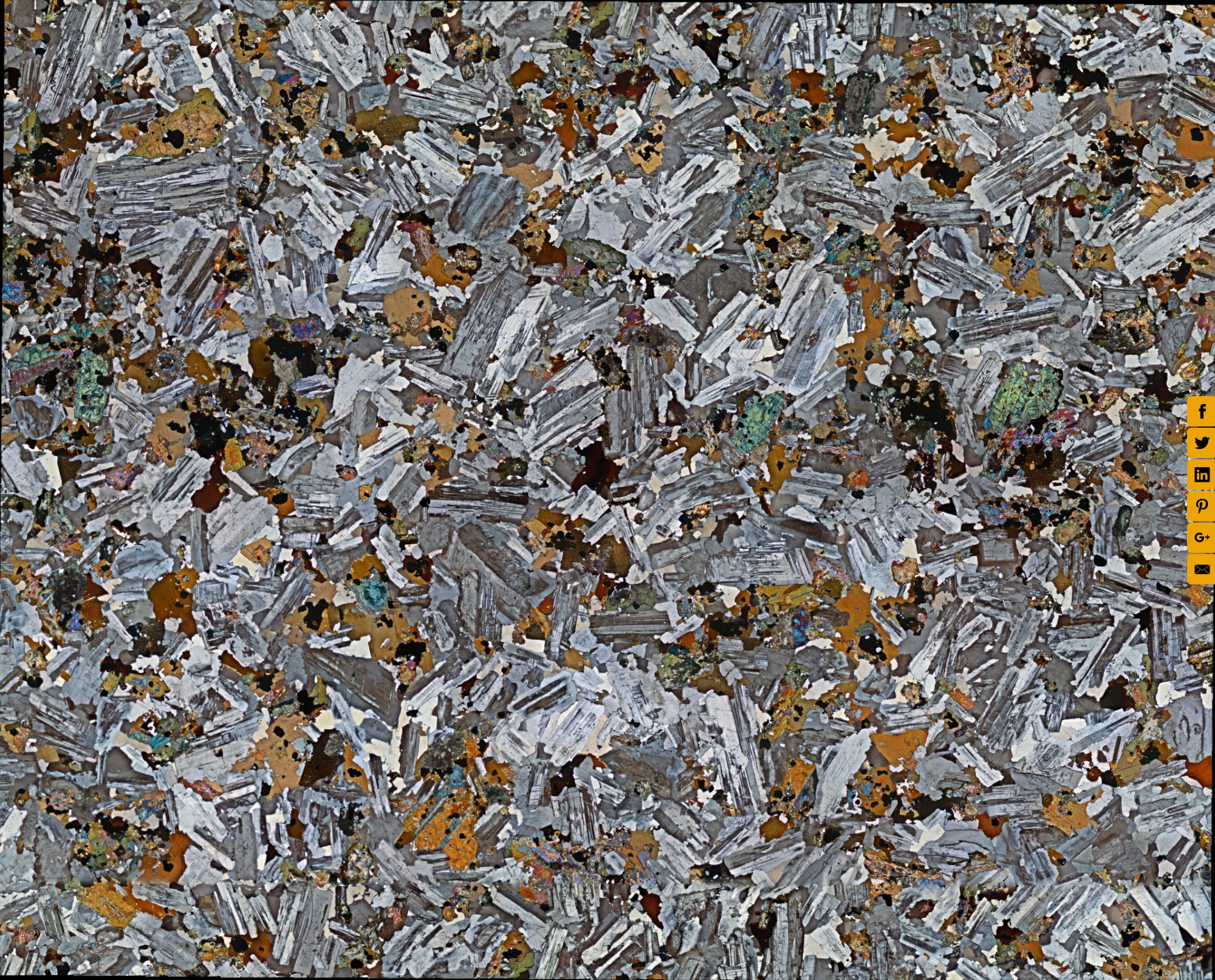 Diorite, Crossed Polars