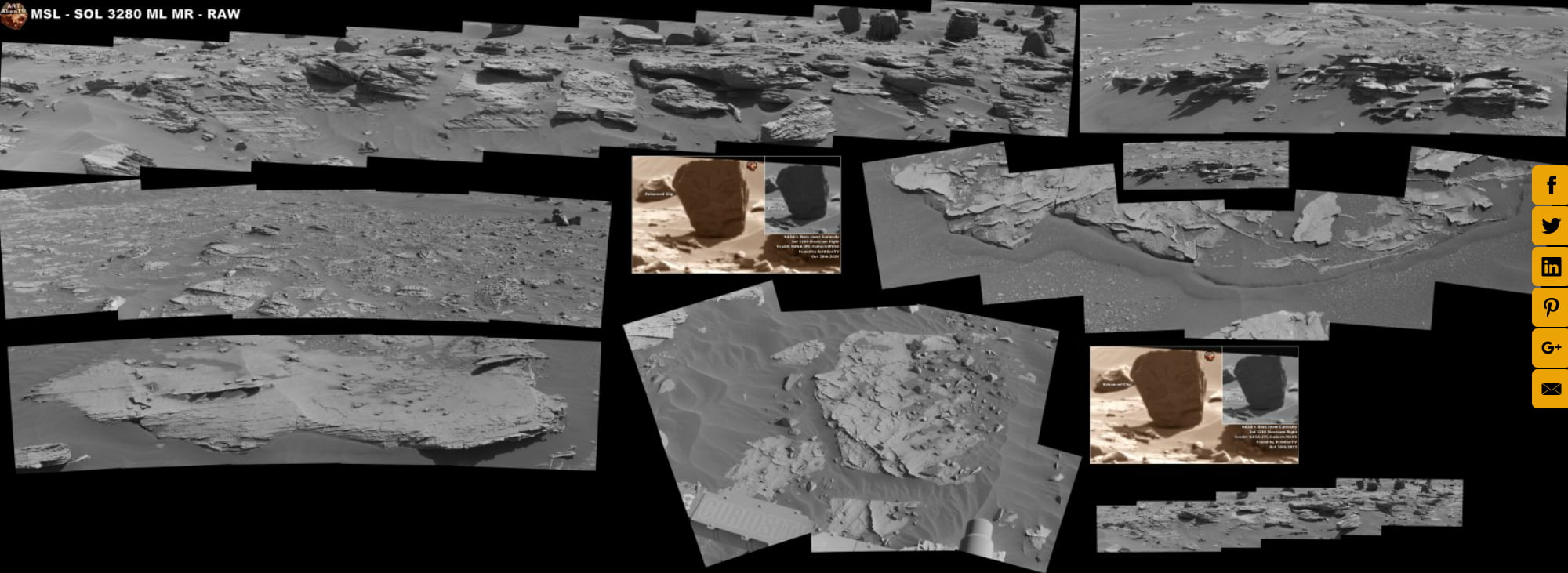 MSL SOL 3280 ML/MR (RAW) Mars Warrior Statue - Sculpted Stonework ...