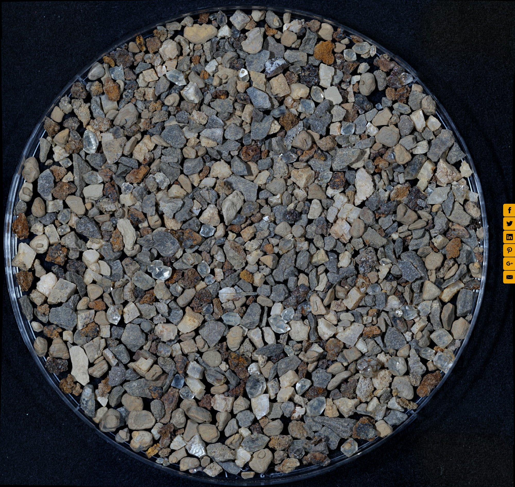 "Pocket Sand" from the Ace of Diamonds Mine, Herkimer, New York