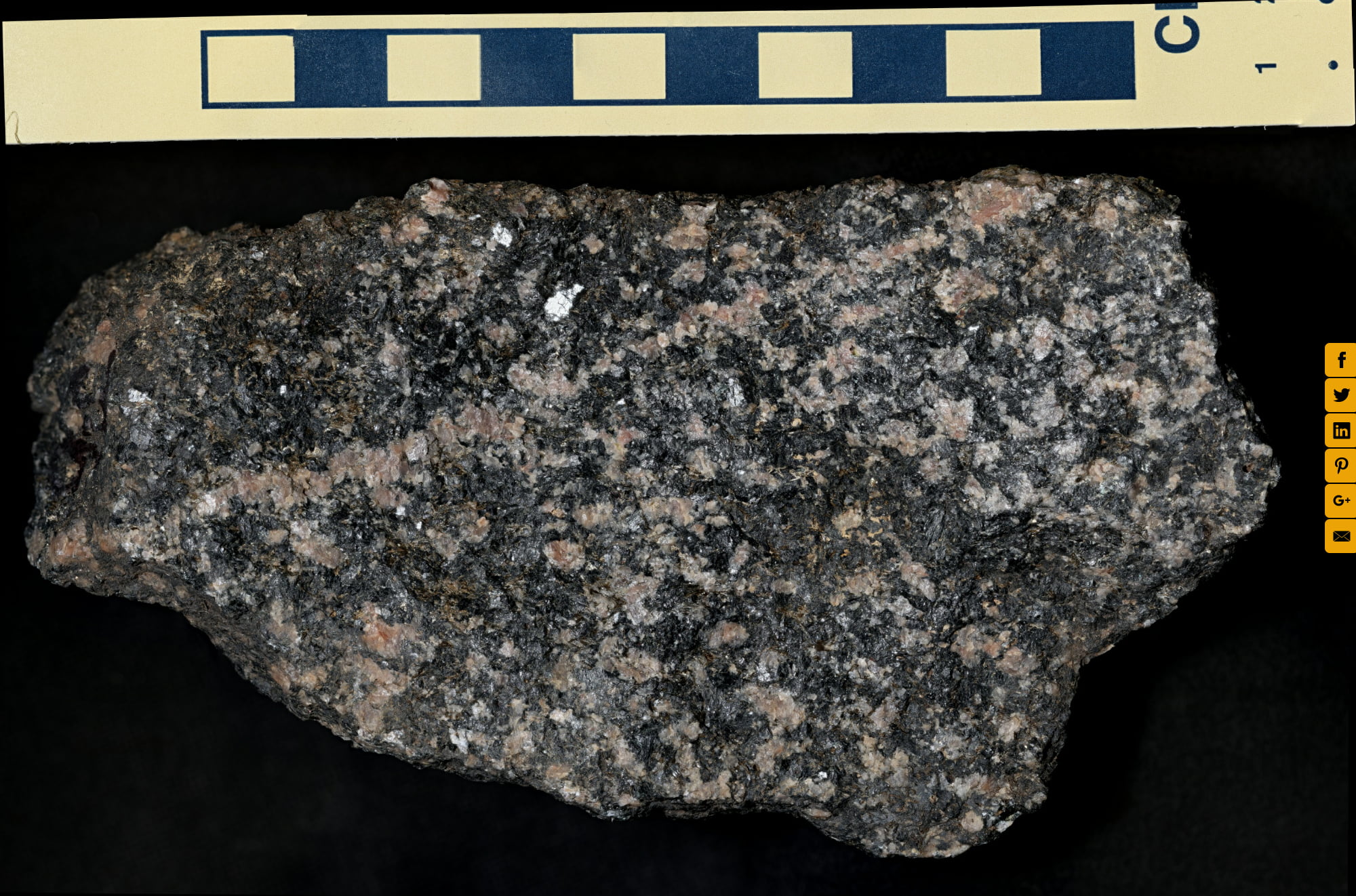 Amphibolite from Clear Creek Canyon, Colorado