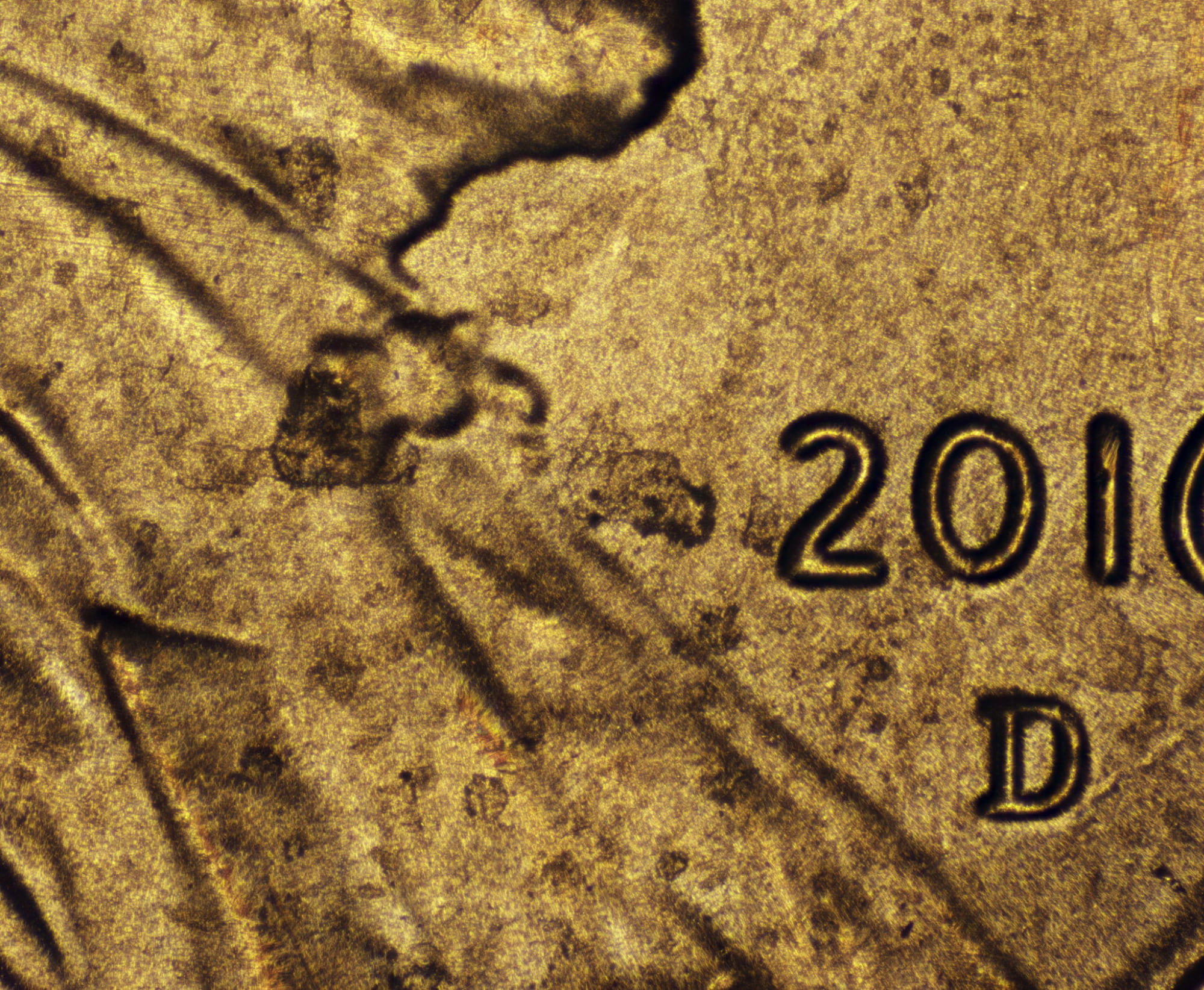 Penny Section Imaging Test with Axial Lighting