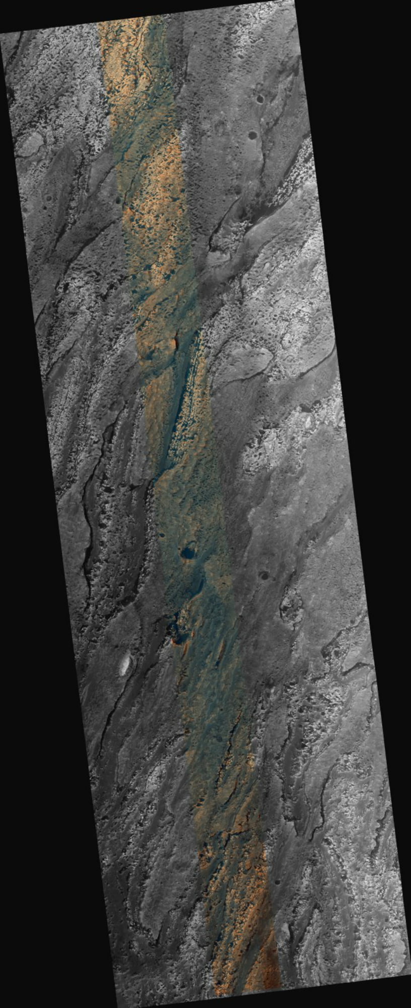 Layered Rock in Crommelin Crater ESP_076790_1850 HiRISE JP2 CONVERTED ...