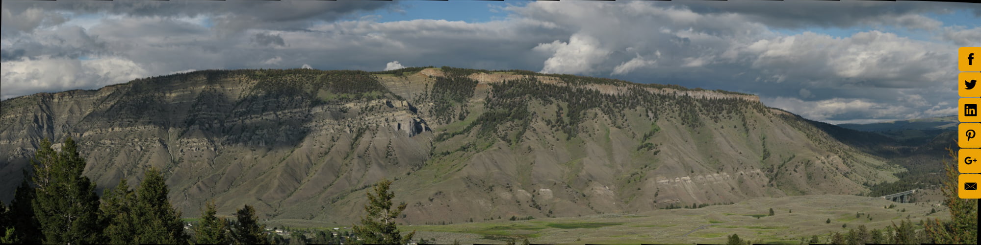 Huckleberry Ridge Tuff Angular Unconformity near Gardiner, Montana