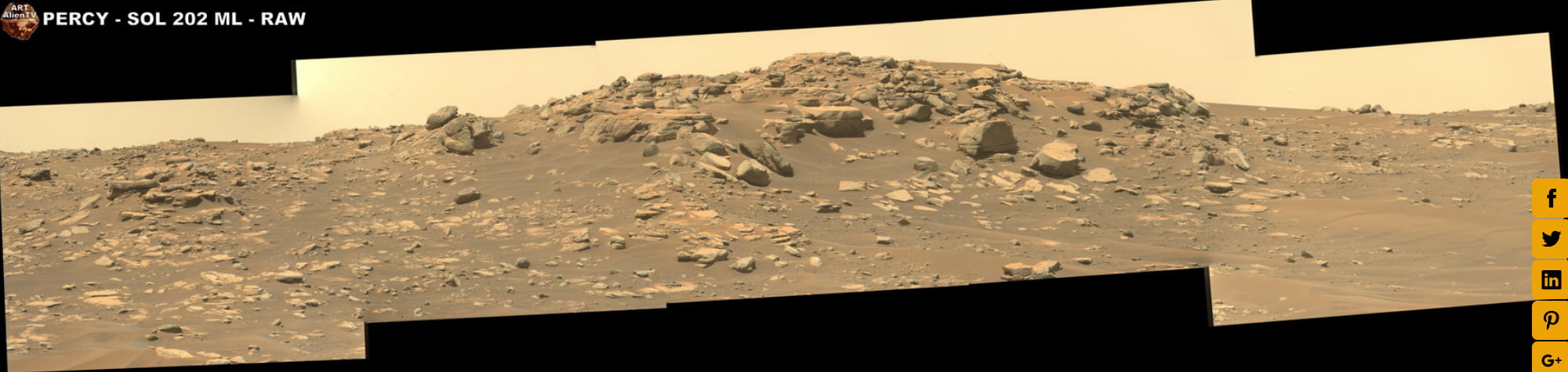 Perseverance SOL 202 ML (RAW) Mars Citadel Structure - View 1 ...