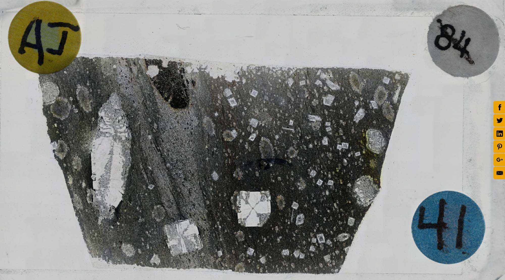 Andalusite in Slate, Plane Polars