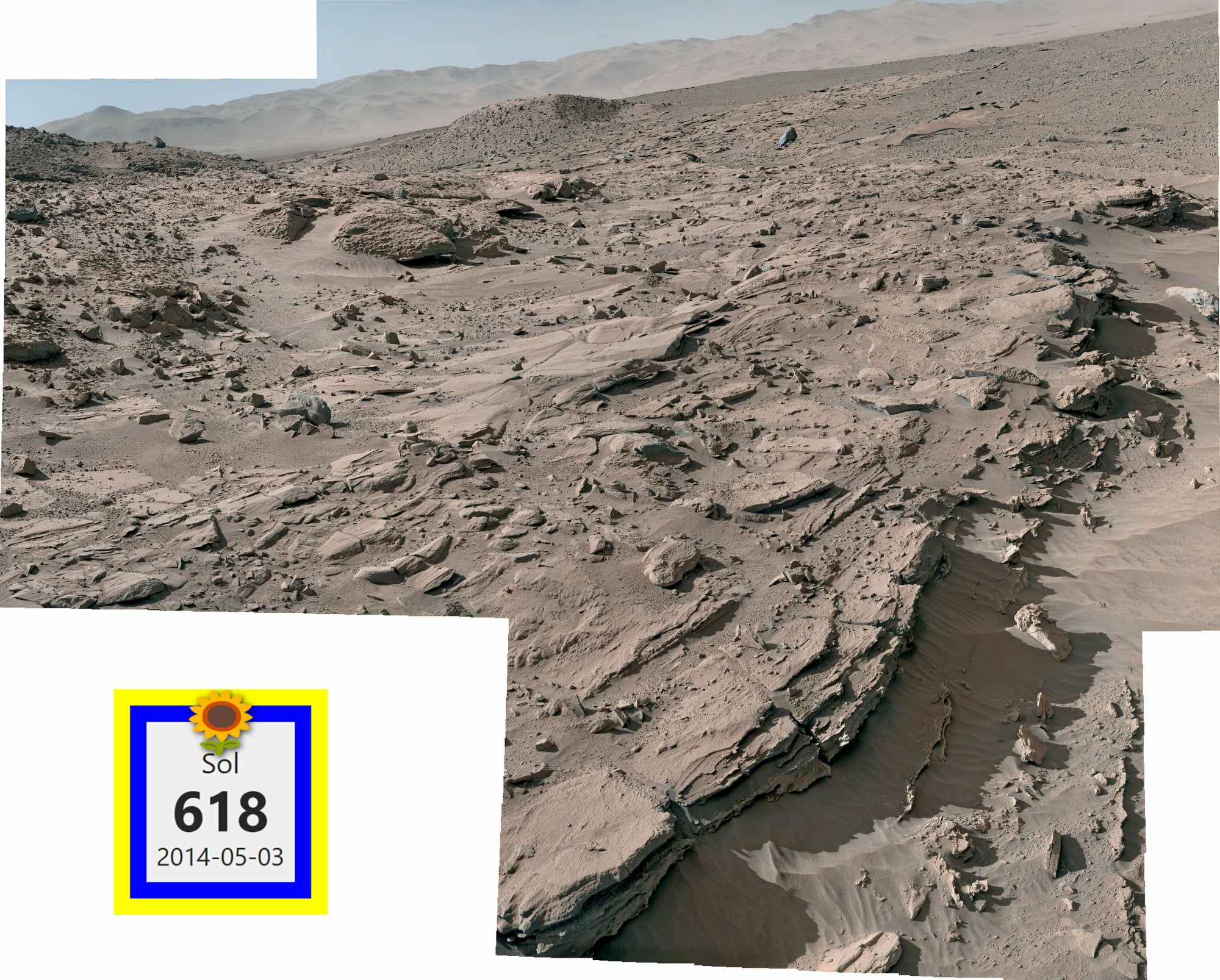 Mars Curiosity rover sol 618MR mast right