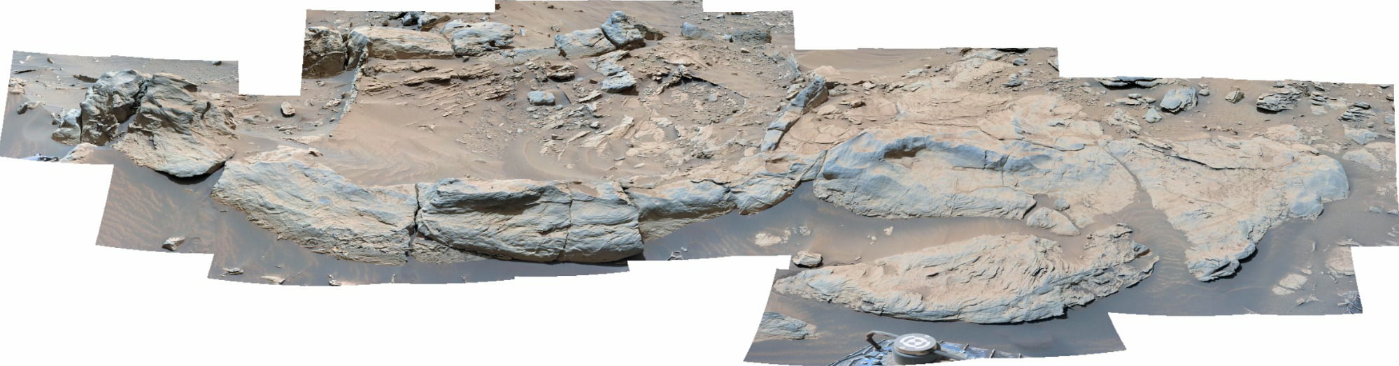 Mars Curiosity Rover sol 3443 Mast Left cam 40 images Photo Merged ...