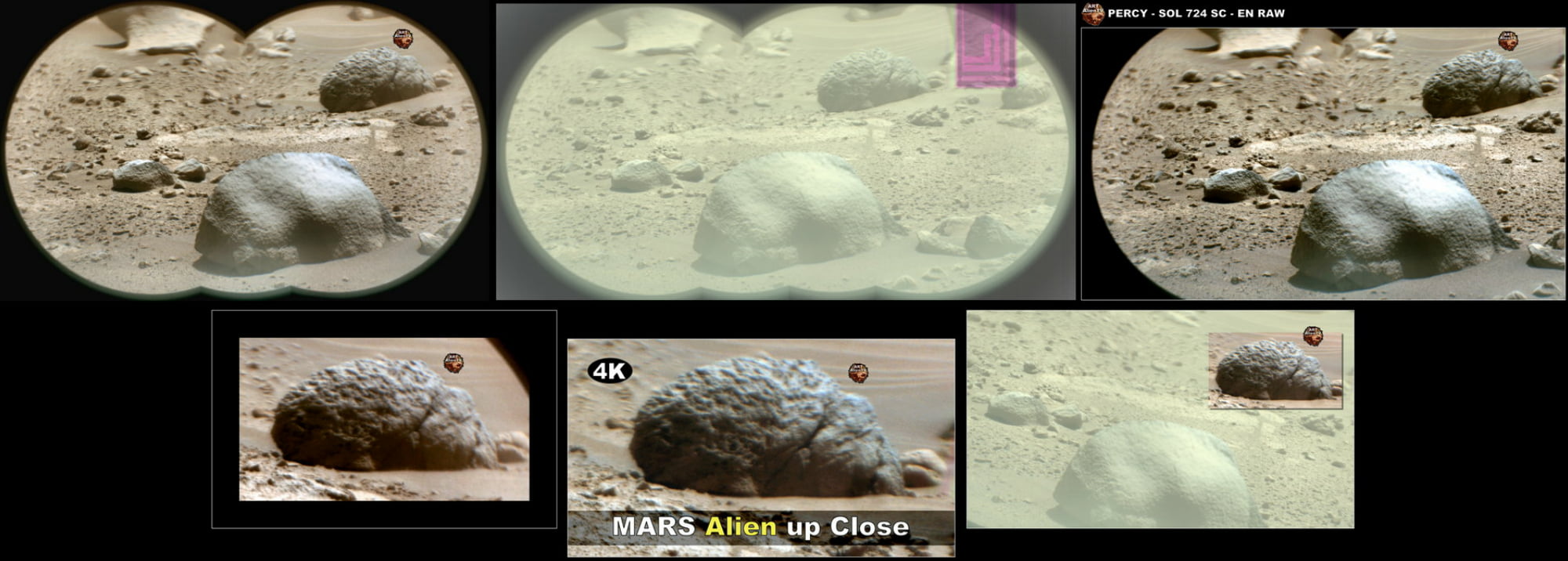 Perseverance SOL 724 SC (EN RAW) MARS Alien up Close ! ArtAlienTV-Gigapans