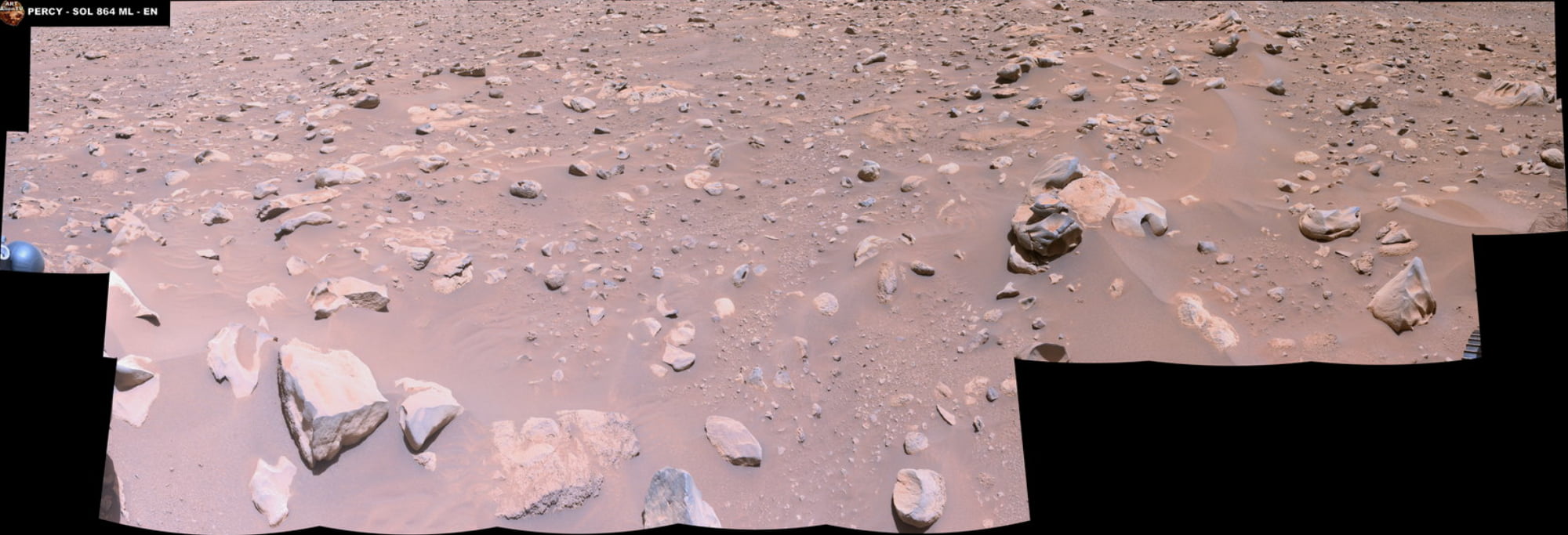 Perseverance SOL 864 ML (EN) ArtAlienTV-Gigapans