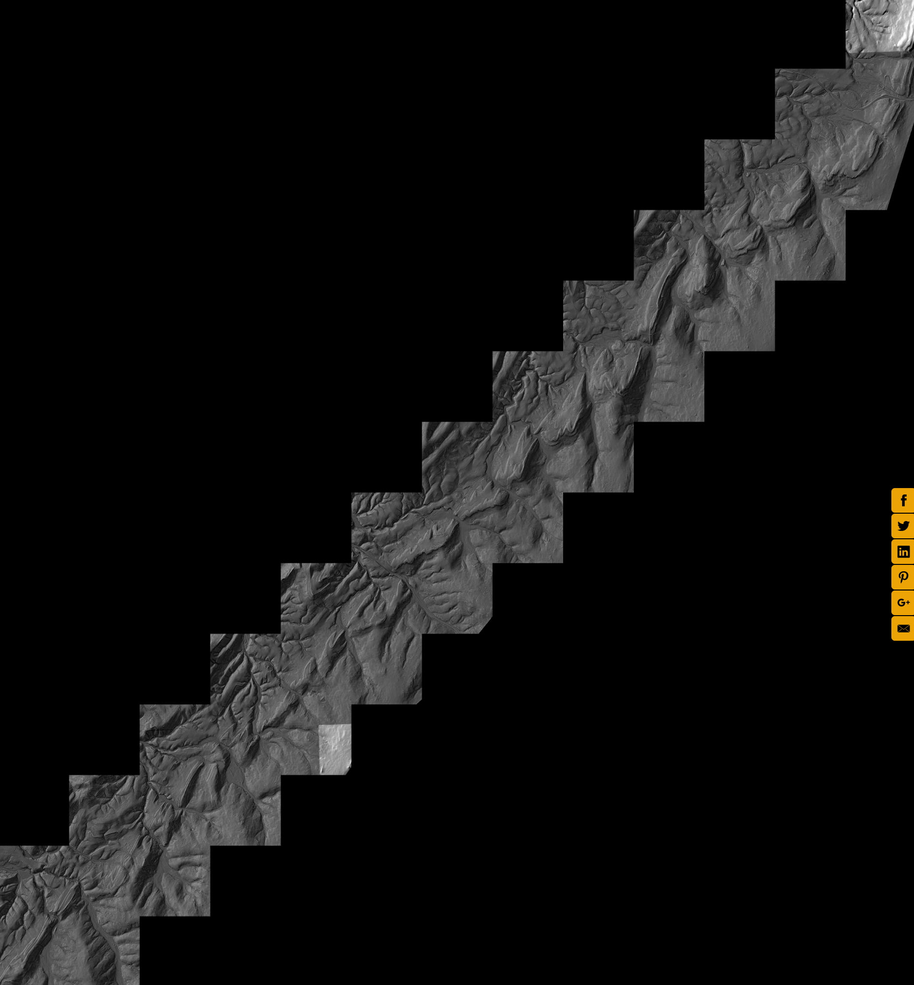 LIDAR Weverton Formation - Blue Ridge front, Virginia