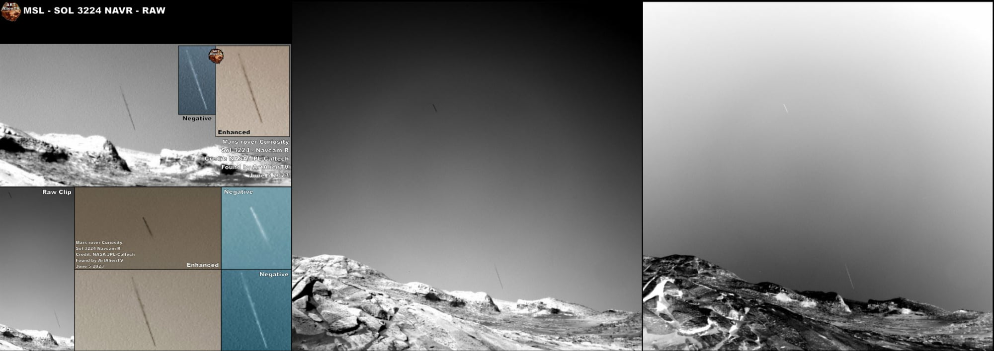 MSL SOL 3224 NAVR (RAW) Mars 2 UFO Missiles ? ArtAlienTV