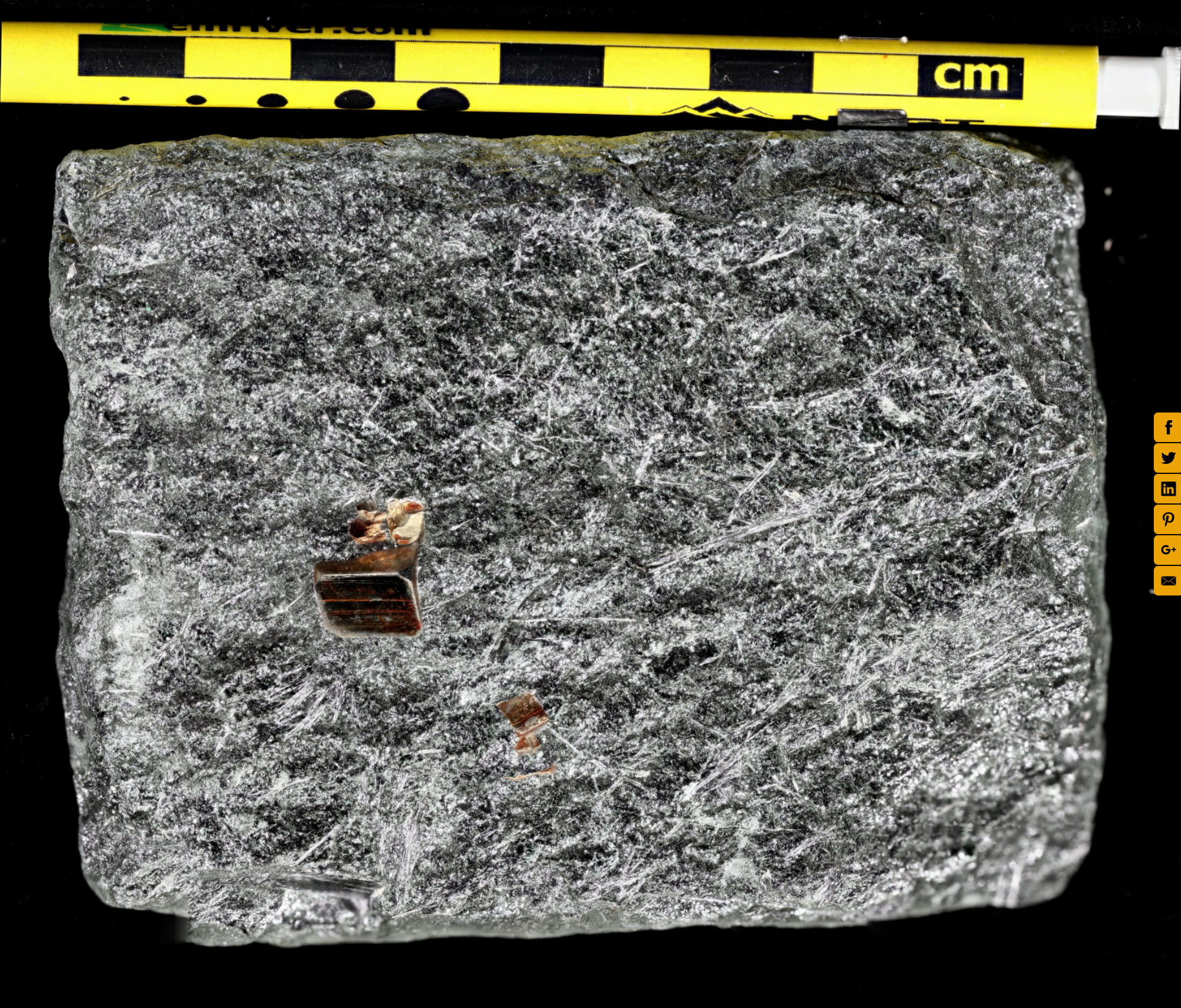 Pyrite in greenschist