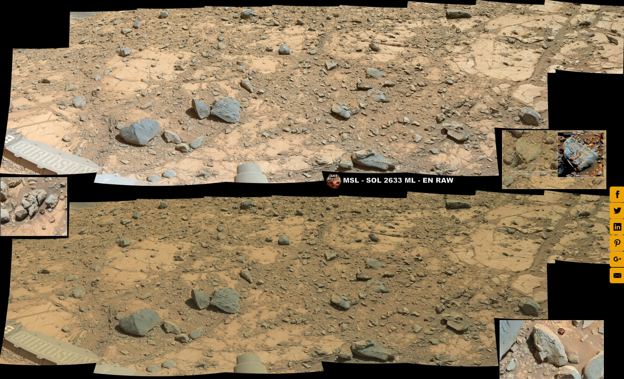 MSL SOL 2633 ML EN (RAW) MARS 2020 - Animal Found - ArtAlienTV-Gigapans