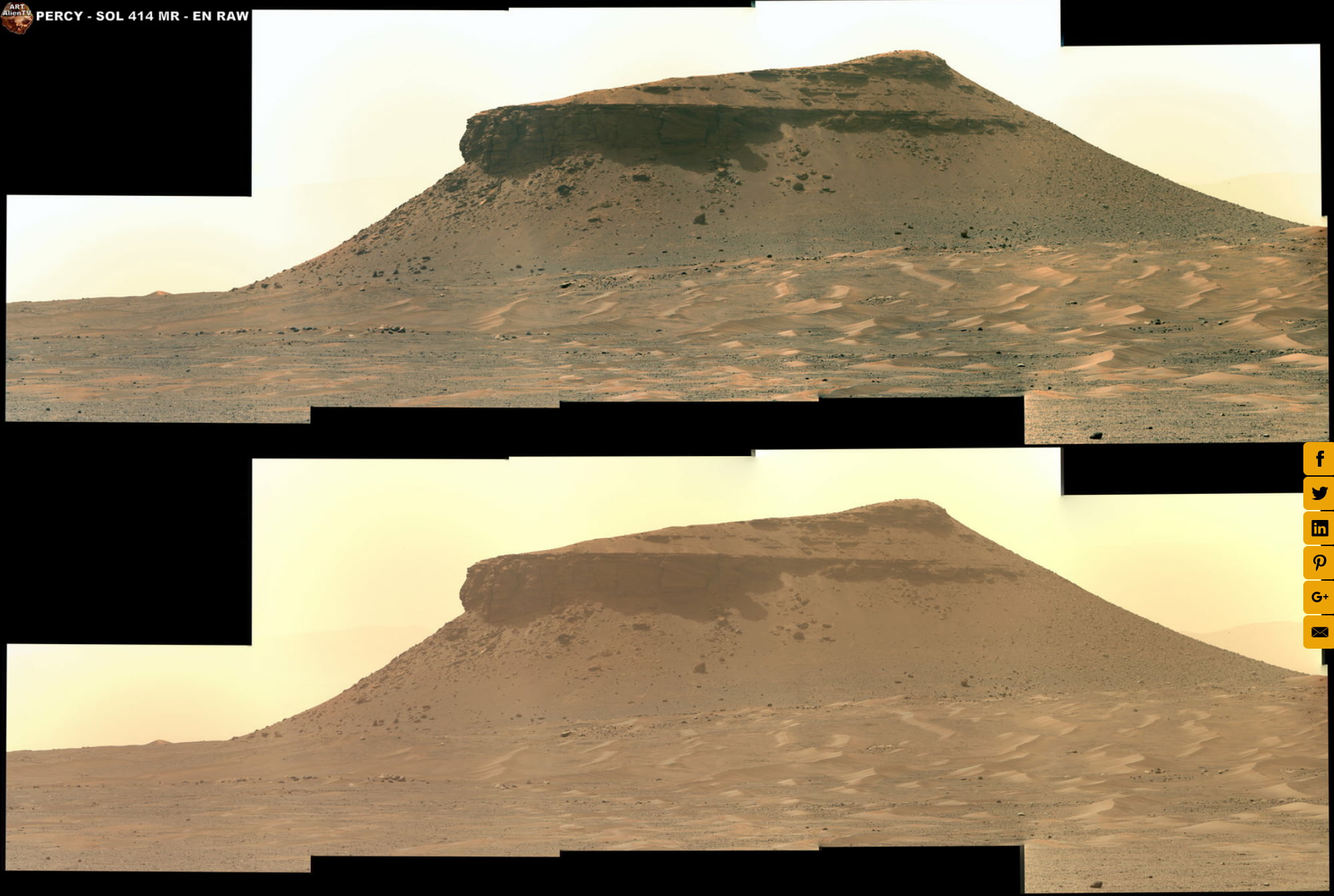 Perseverance SOL 414 MR (EN RAW) The Kodiak - ArtAlienTV-Gigapans