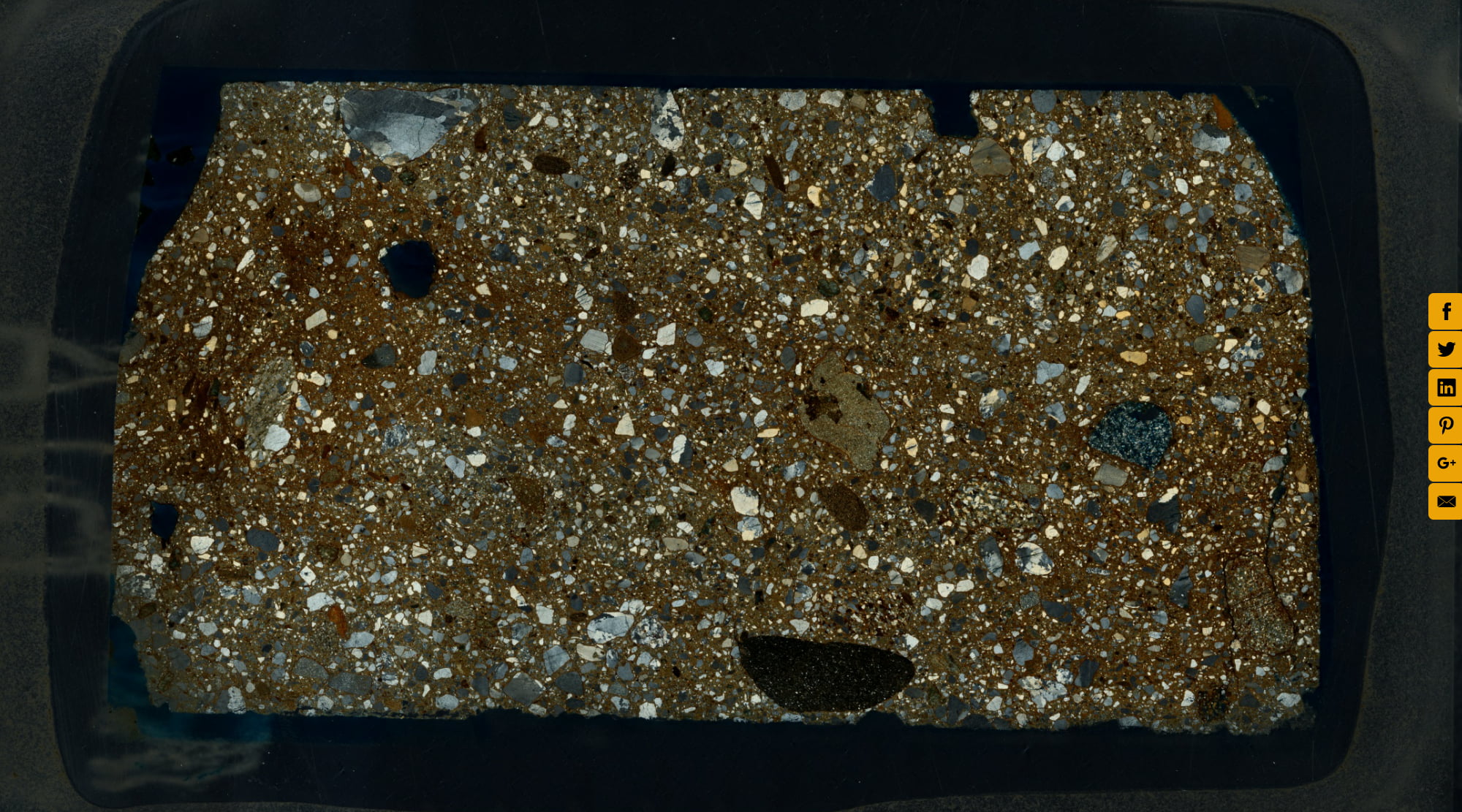Rockwell diamictite, crossed polars