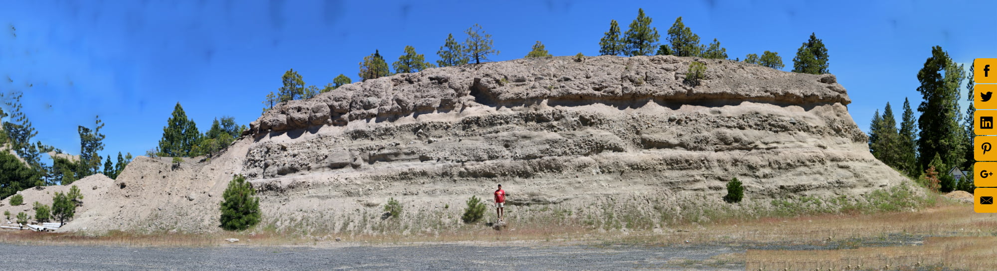 Fluvial and lahar deposits at Cold Springs, California