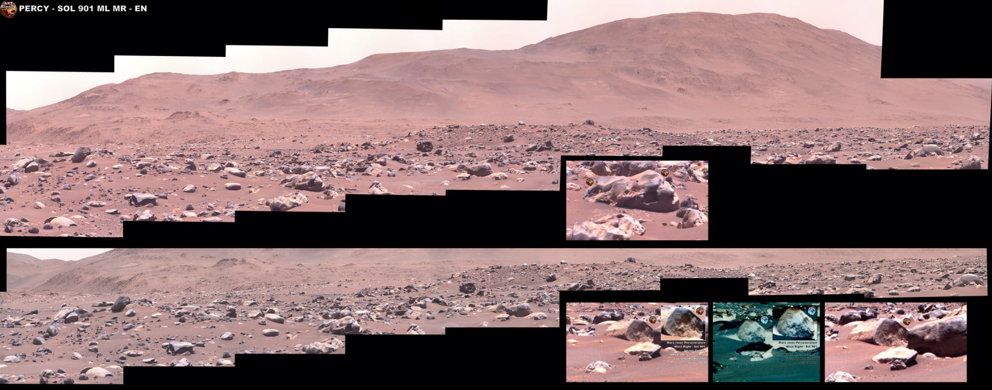 Perseverance SOL 901 ML MR (EN 40) Mars Art. Relief Carving and ...