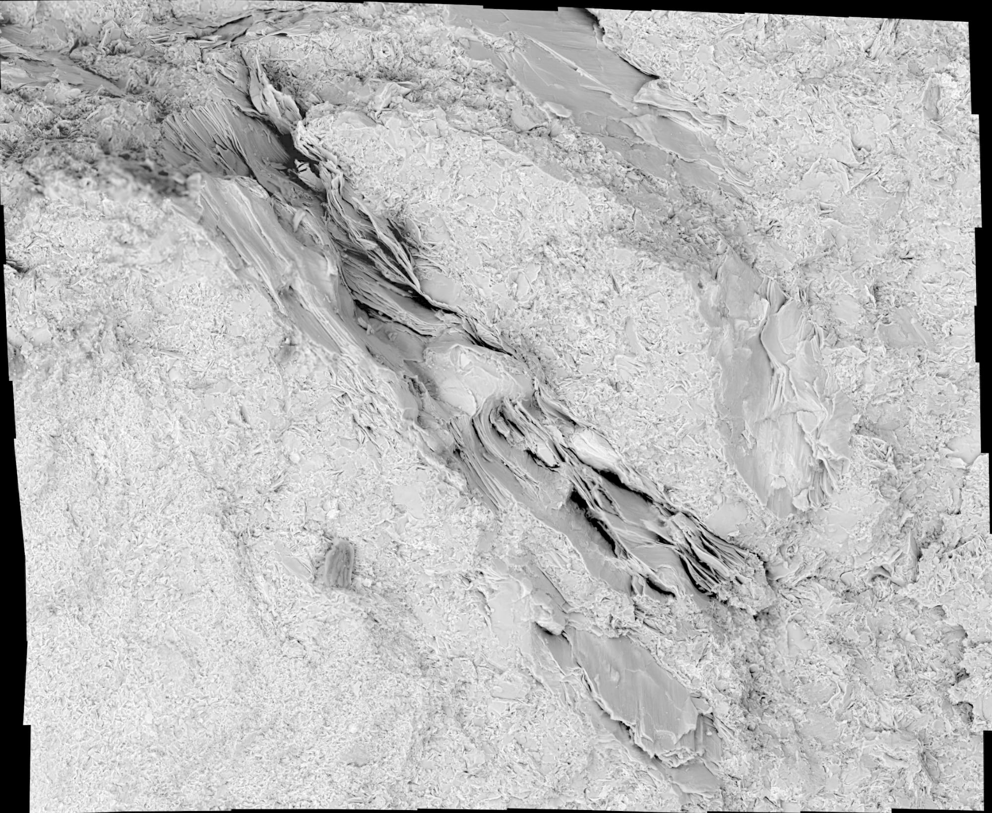 Tiny dropstone in Rockwell Diamictite