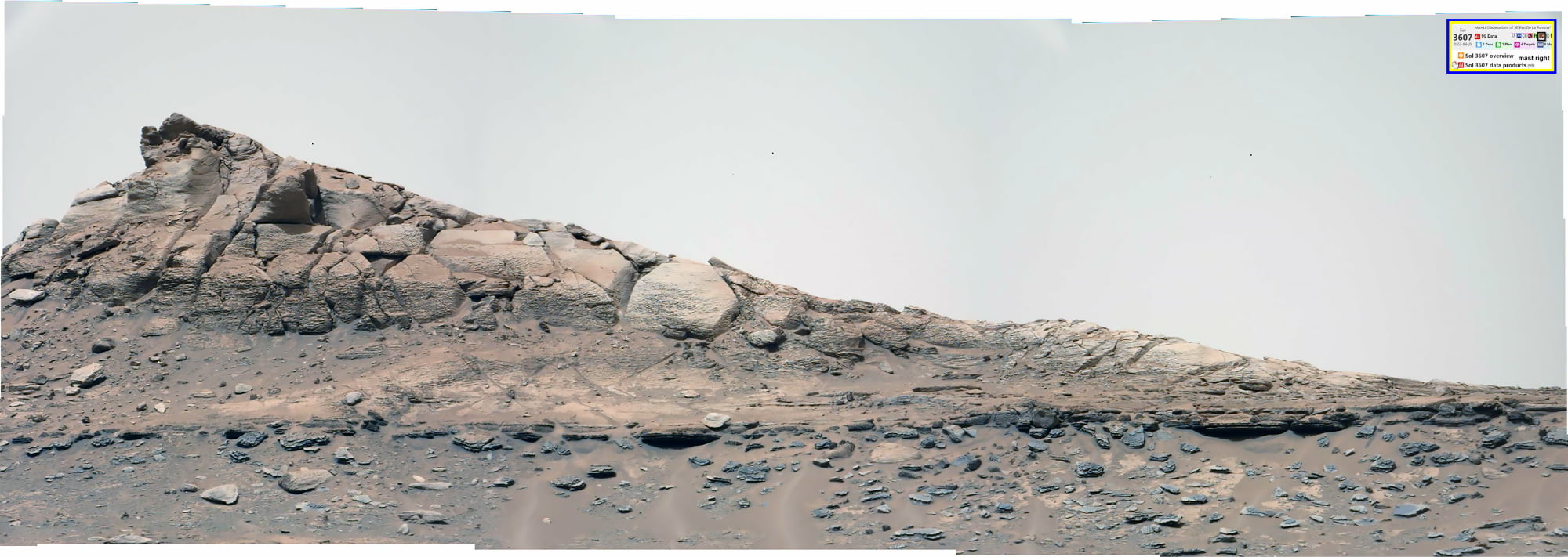 Mars Curiosity rover sol 3607MR mast right