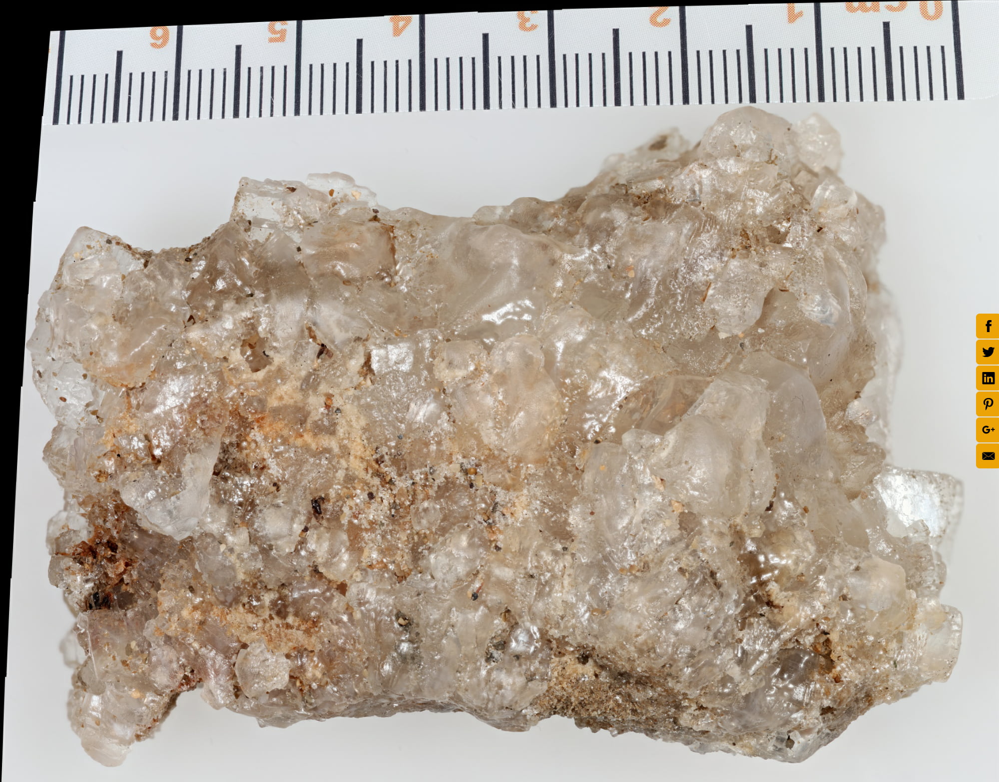 Rock salt (halite) from the Dead Sea, Israel