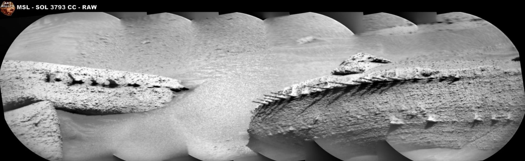 MSL SOL 3793 CC (RAW 1) The Mars Spikes - ArtAlienTV-Gigapans