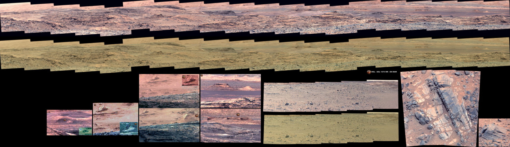 MSL SOL 1074 MR (EN RAW 40) Mars Wrecks and Ruins - ArtAlienTV-Gigapans