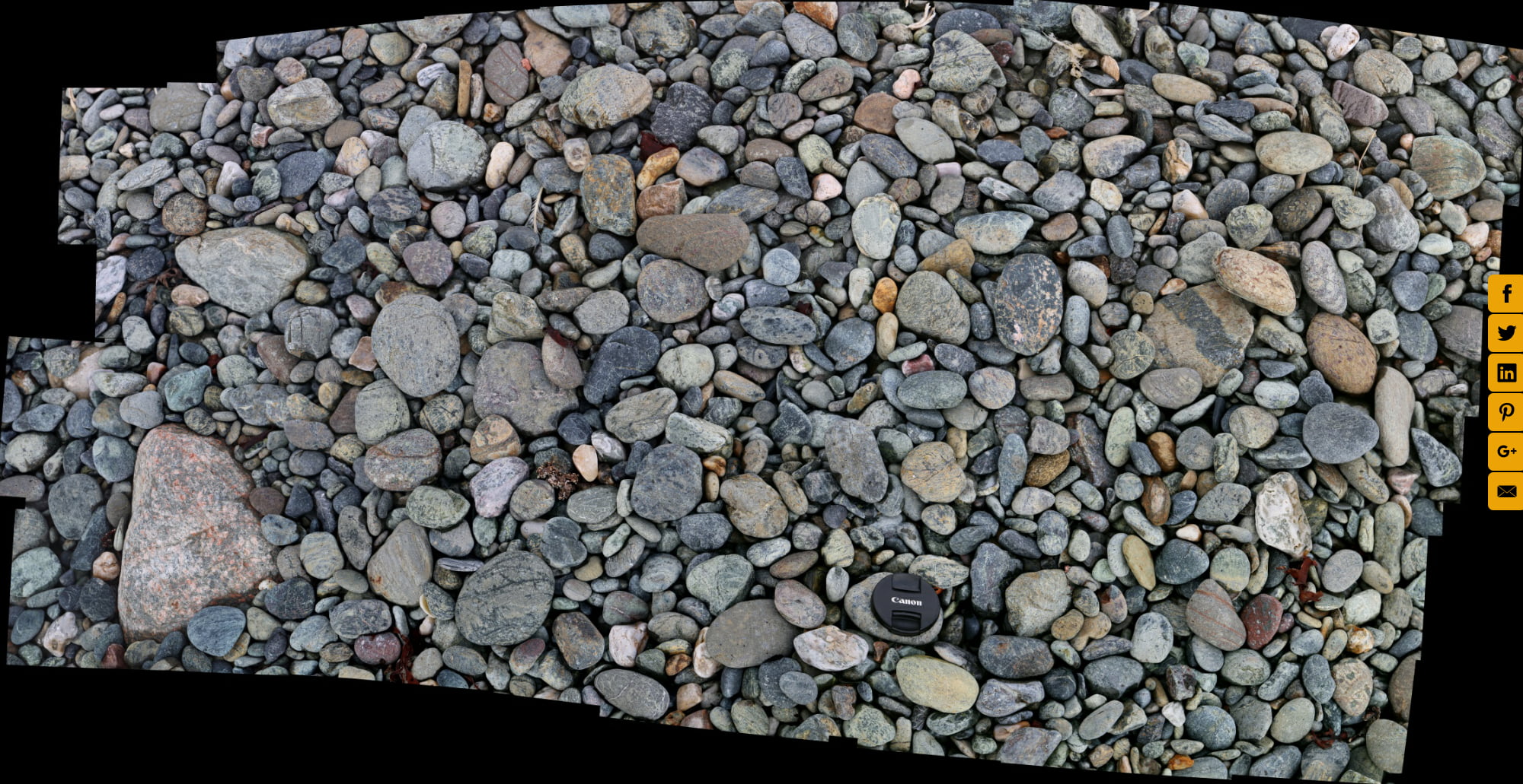Metamorphic cobbles on a beach on Fetlar