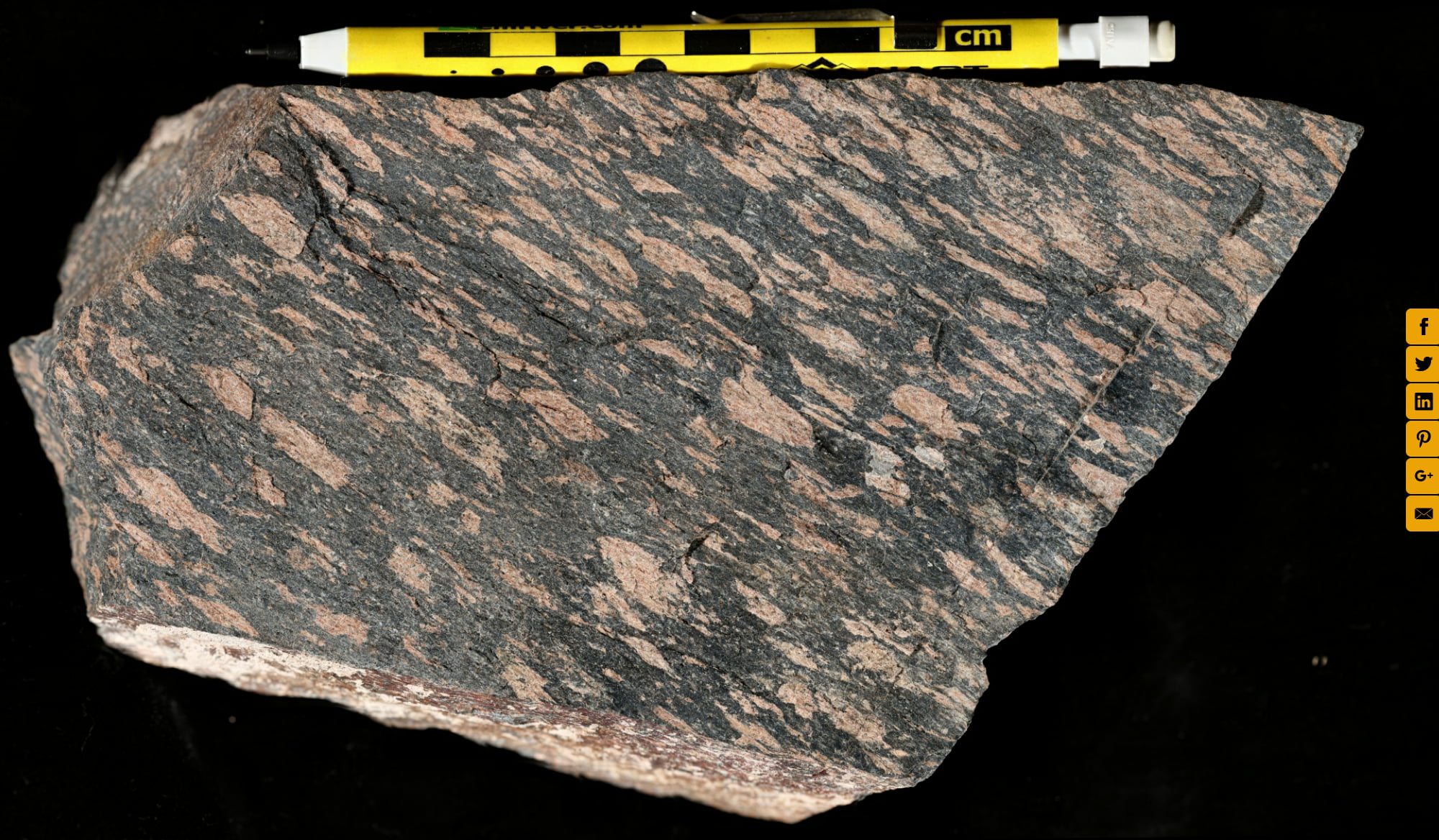 L-S tectonite, Phoenix Mountains, Arizona