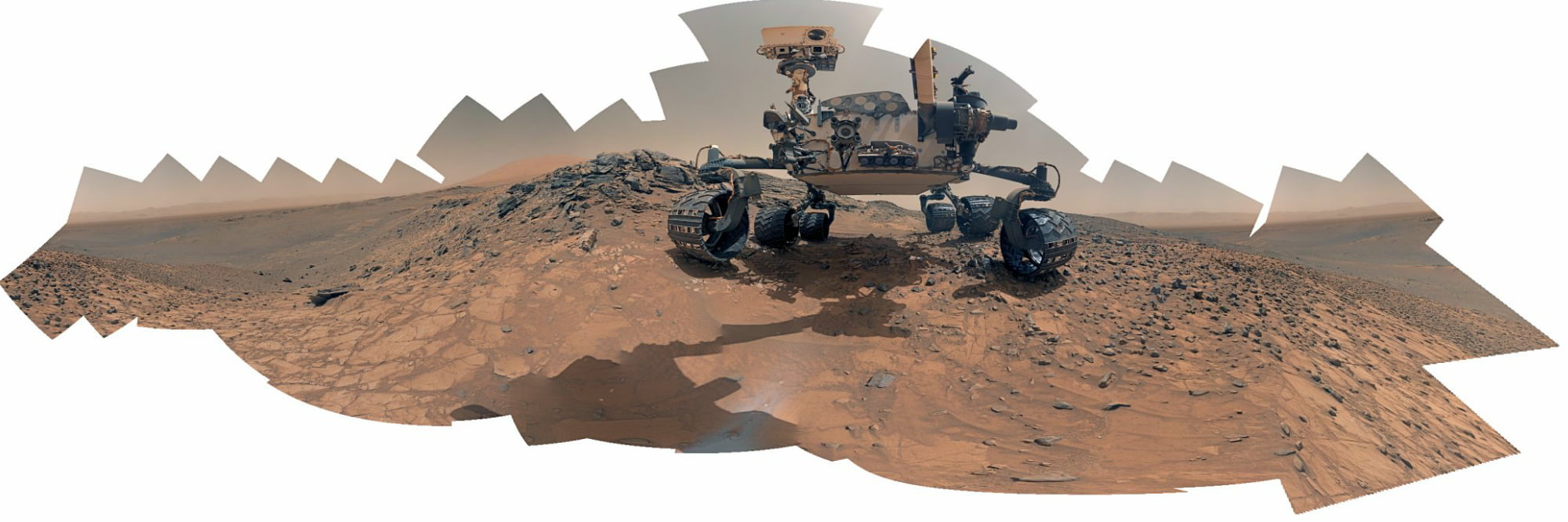 These images where taken by MAHLI onboard NASA’s Mars rover Curiosity ...