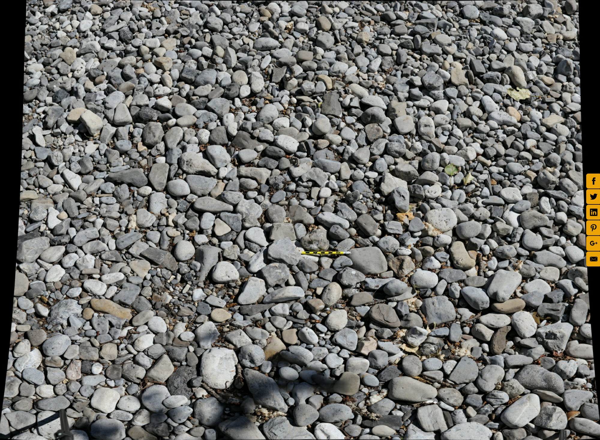Alluvial gravel, Bow River, Banff