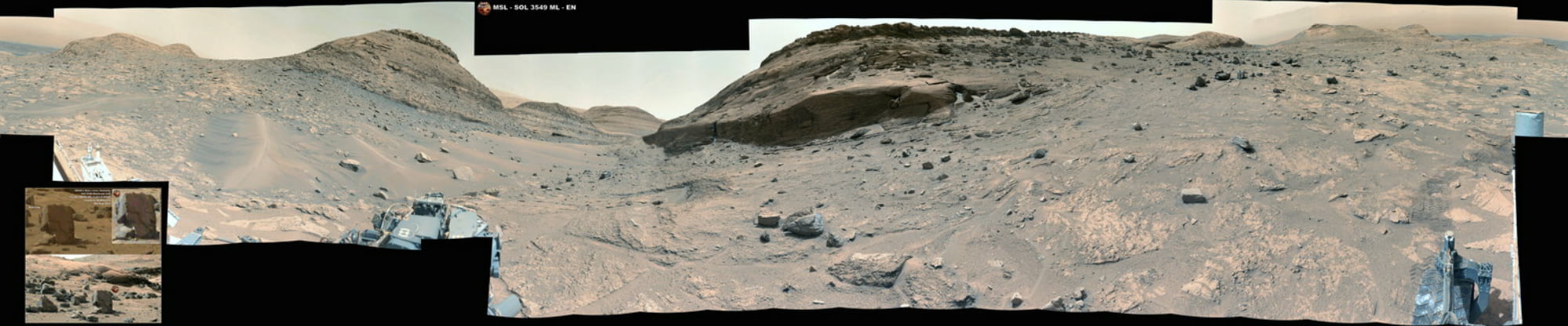 MSL SOL 3549 ML (EN 3) Green Mars Column - ArtAlienTV-Gigapans