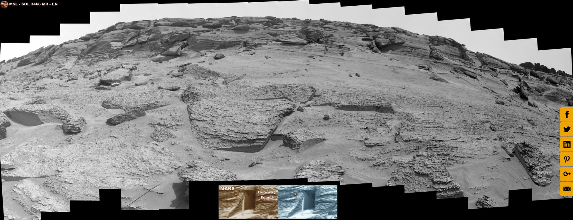 MSL SOL 3466 MR (EN 4) MARS Doorway / Entrance at Mt Sharp - ArtAlienTV ...