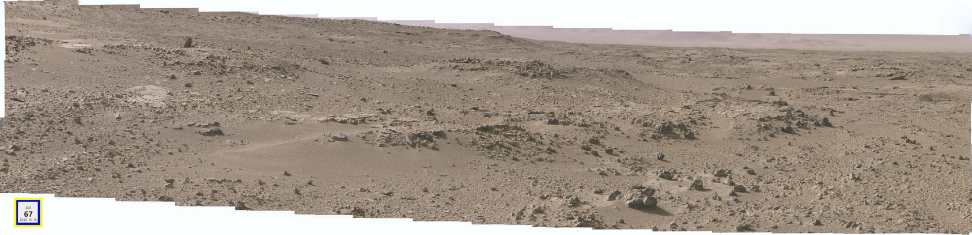 Mars Curiosity rover sol 67MR mast right