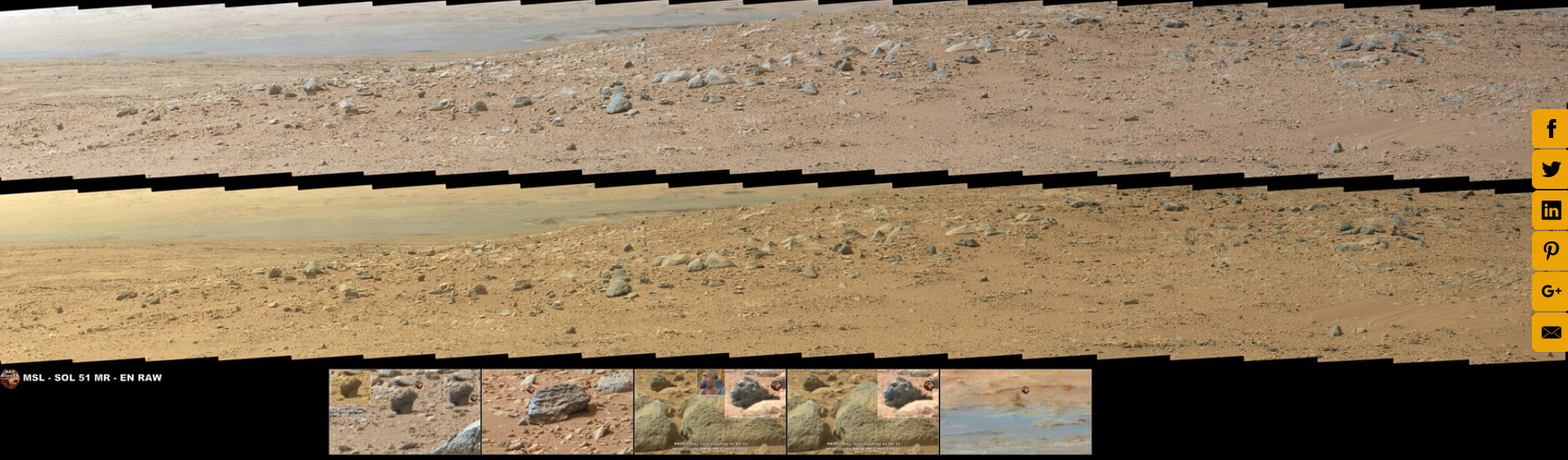 MSL SOL 51 MR (EN RAW) Right Section - The Mars Ape - ArtAlienTV-Gigapans