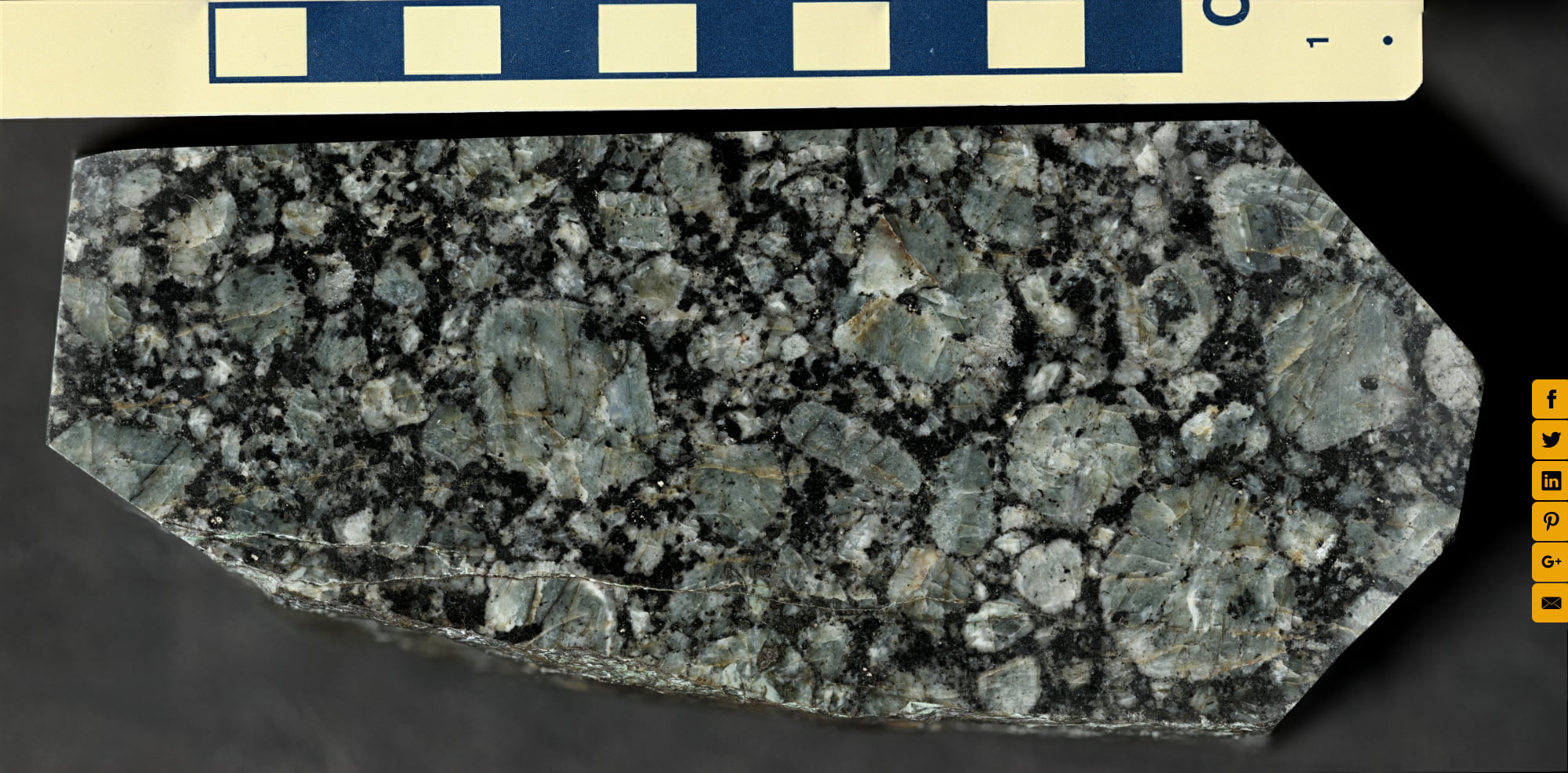 Diabase sill/dike complex within Red Bluff Granite