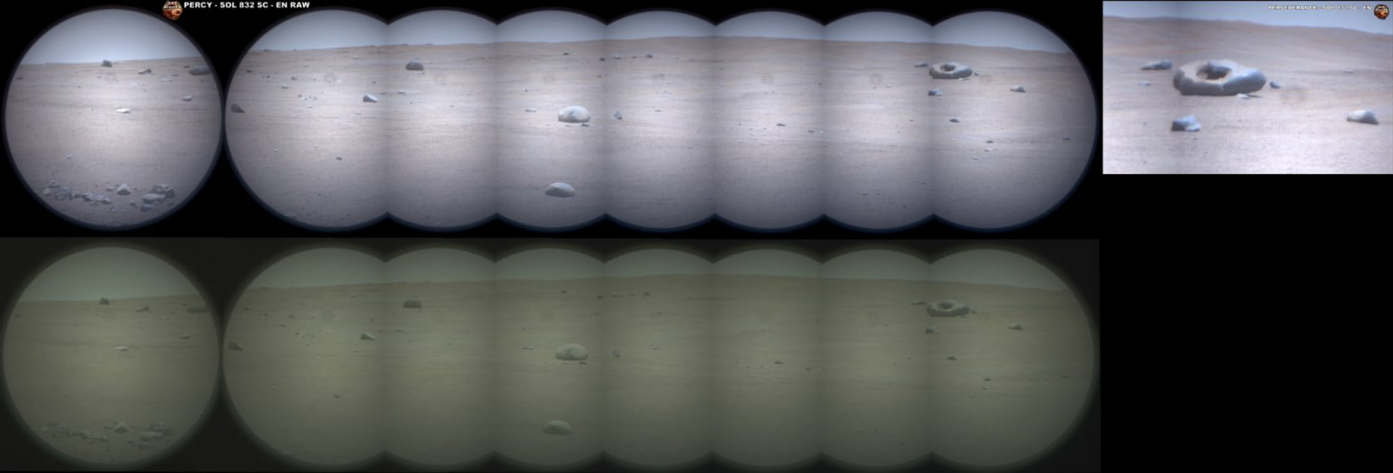 Perseverance SOL 832 SC (EN RAW) The Mars Bagel - ArtAlienTV-Gigapans