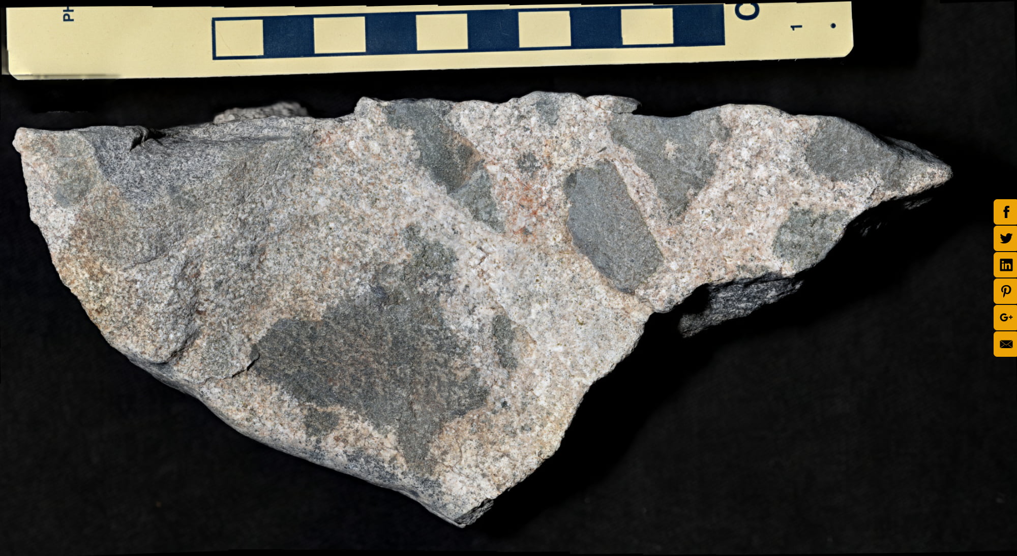 Granite with Mafic Xenoliths, Iceland