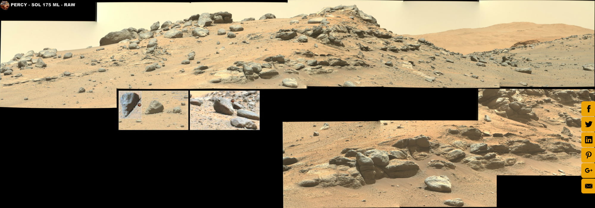 Perseverance SOL 175 ML (RAW) Martian Statues - ArtAlienTV-Gigapans