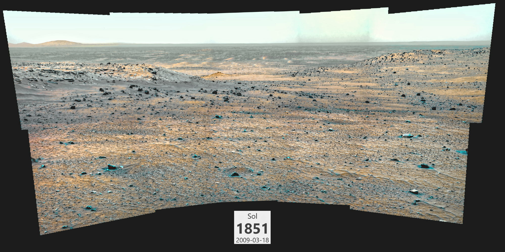 Spirit rover sol 1851