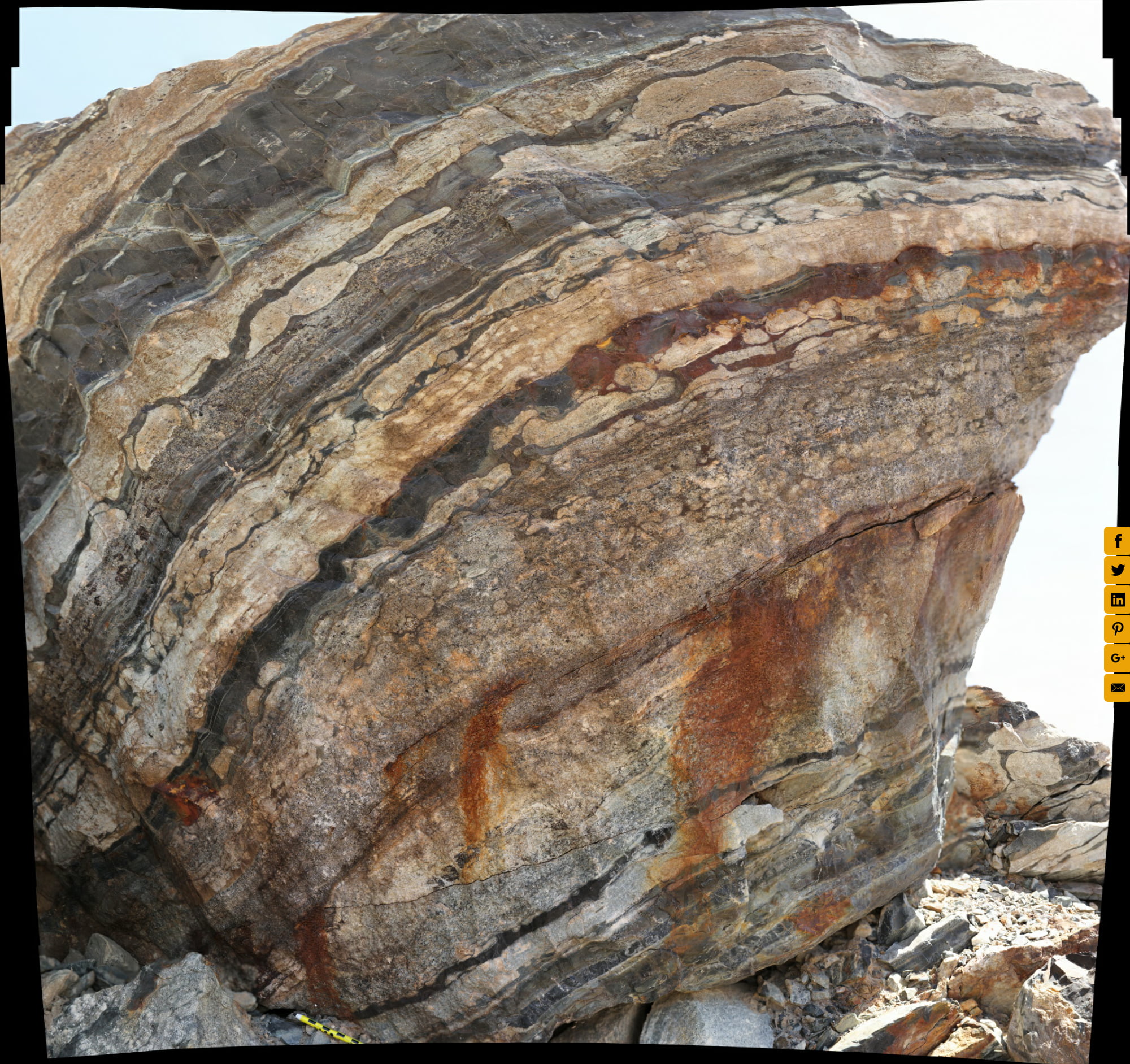 Soft Sediment Deformation in Castner Marble, Franklin Mountains, West Texas