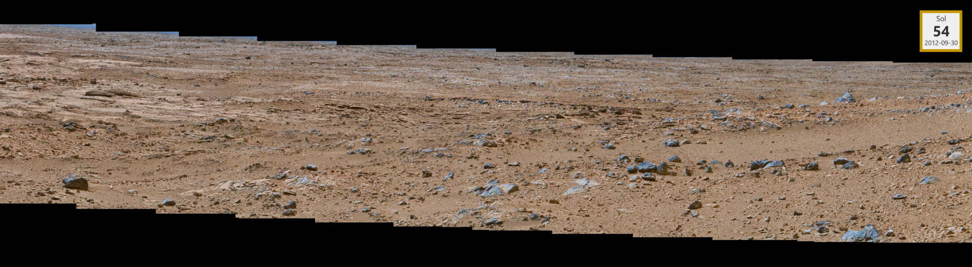 Mars Curiosity rover sol 54MR