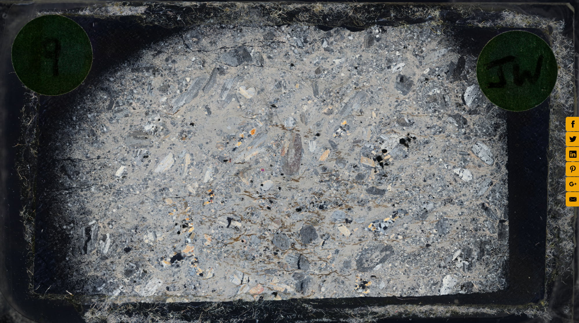 Rockwell Formation diamictite, crossed polars