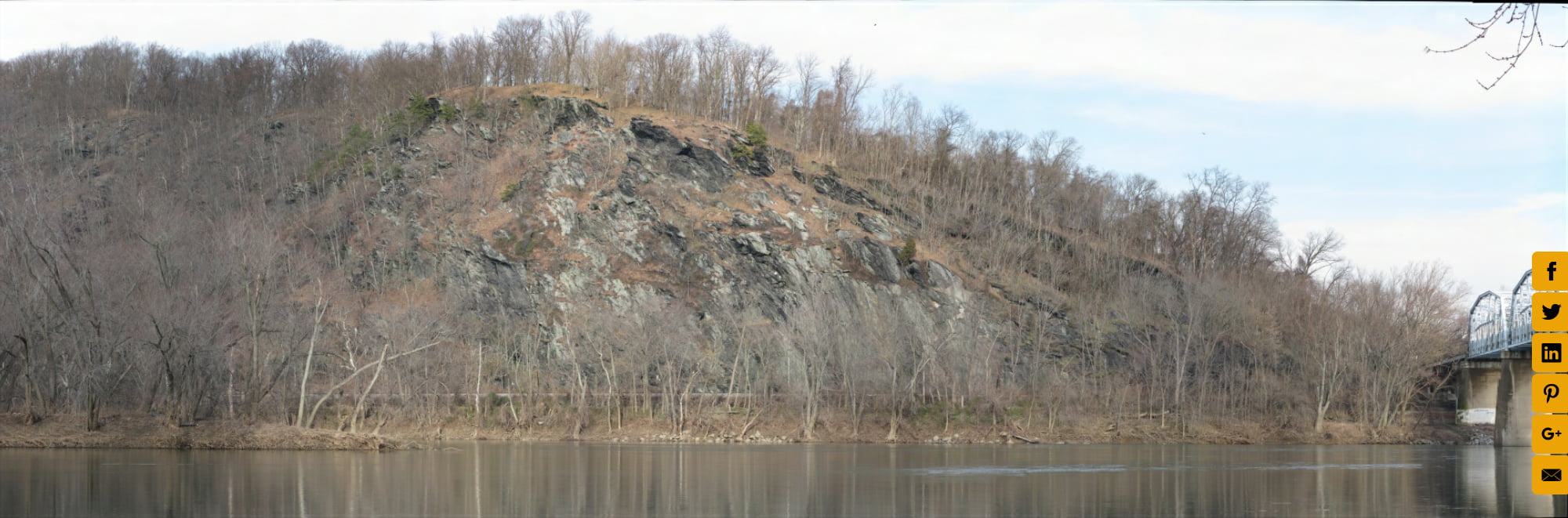 Exposure of Catoctin Metabasalt at Point of Rocks, Maryland